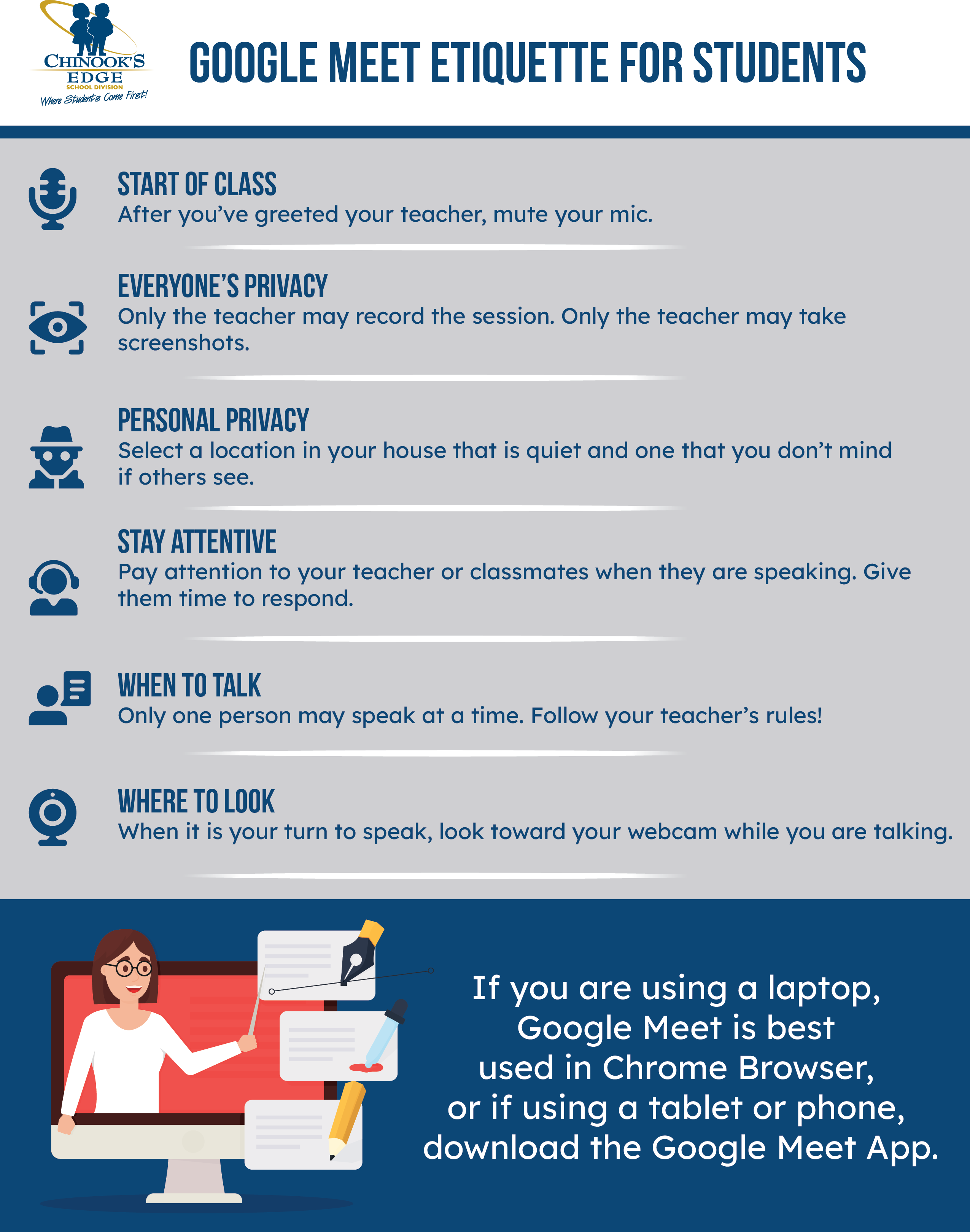 Google Meet Etiquette for Students - Innoverse