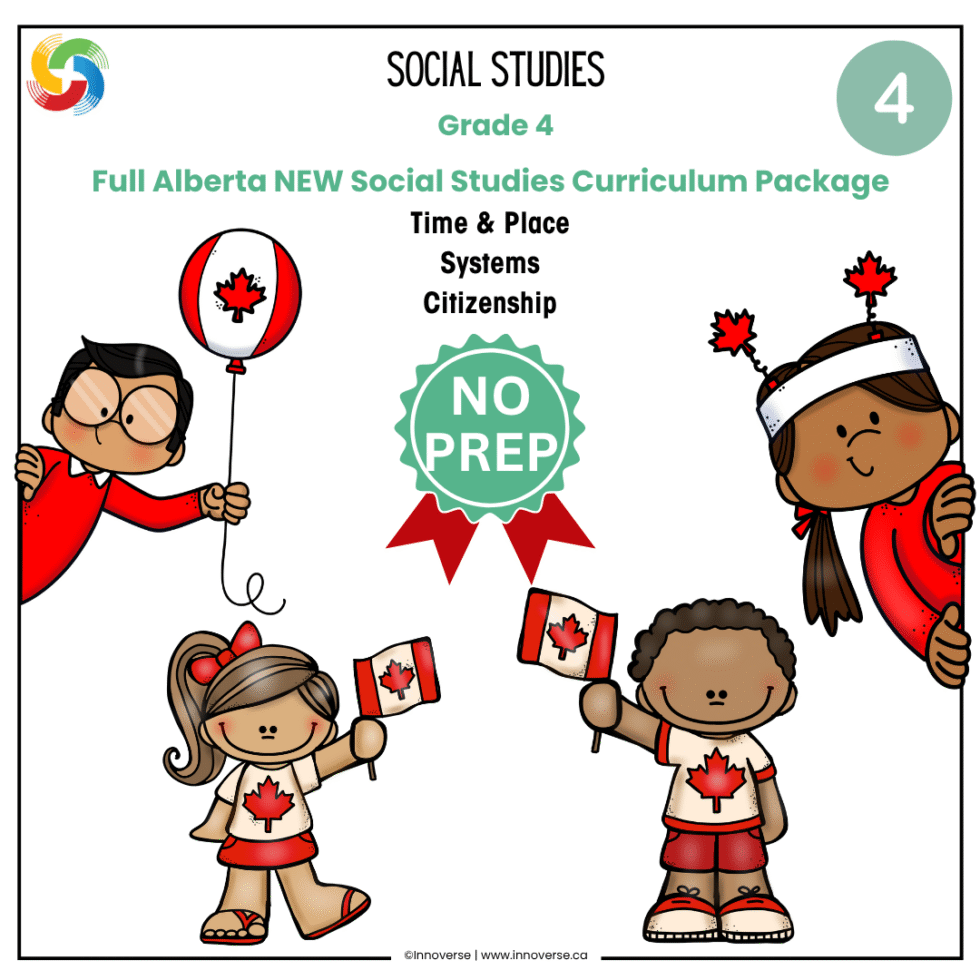 No Prep Alberta Grade 4 New Curriculum Social Studies Resources - Innoverse