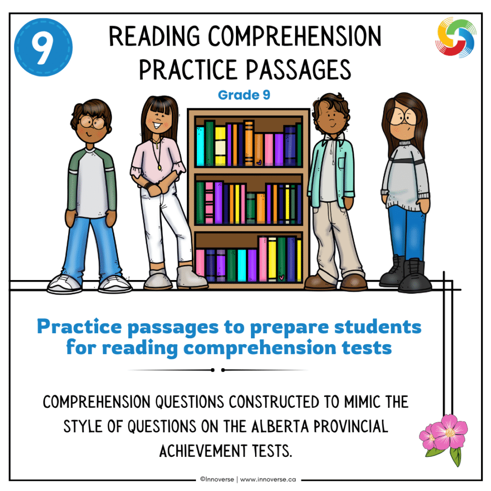 Grade 9 ELA Reading Comprehension Practice Workbook - Innoverse